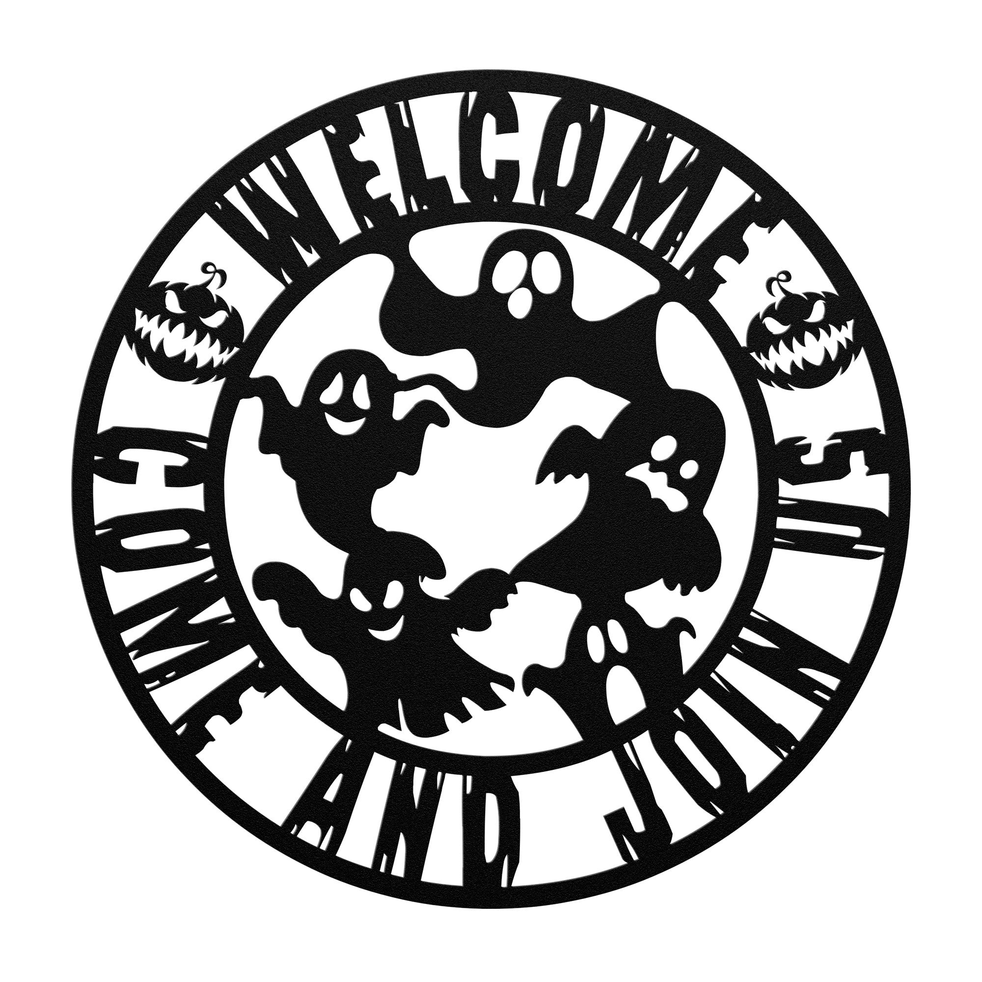 Welcome Halloween Metal Wall Sign – Oezzo